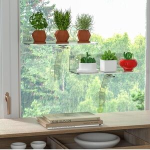 Storage & Organization | Clear Acrylic Windows Plant Shelves12 Inch ...